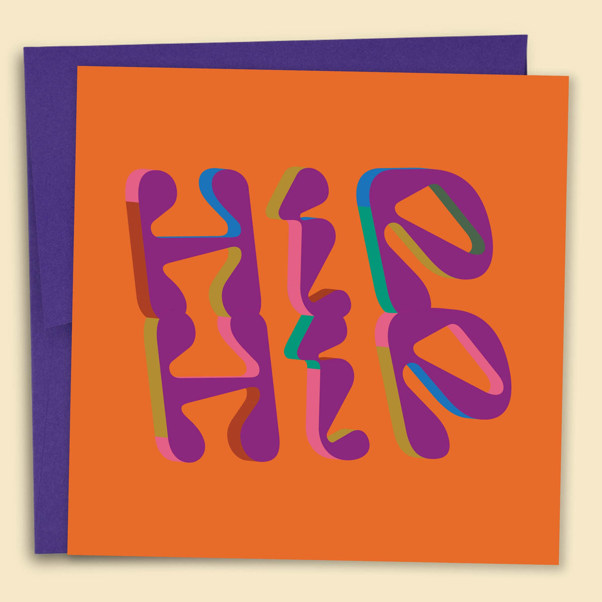 Dimensional Hip Hip Card – Papernest Cards