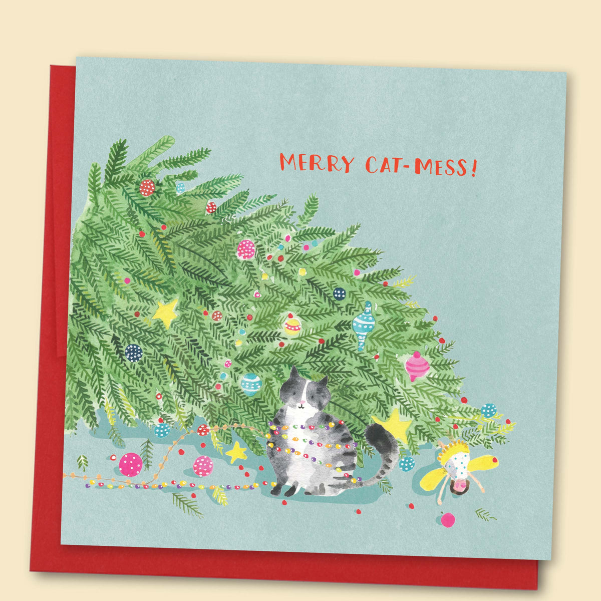 Merry Cat-Mess Card – Papernest Cards