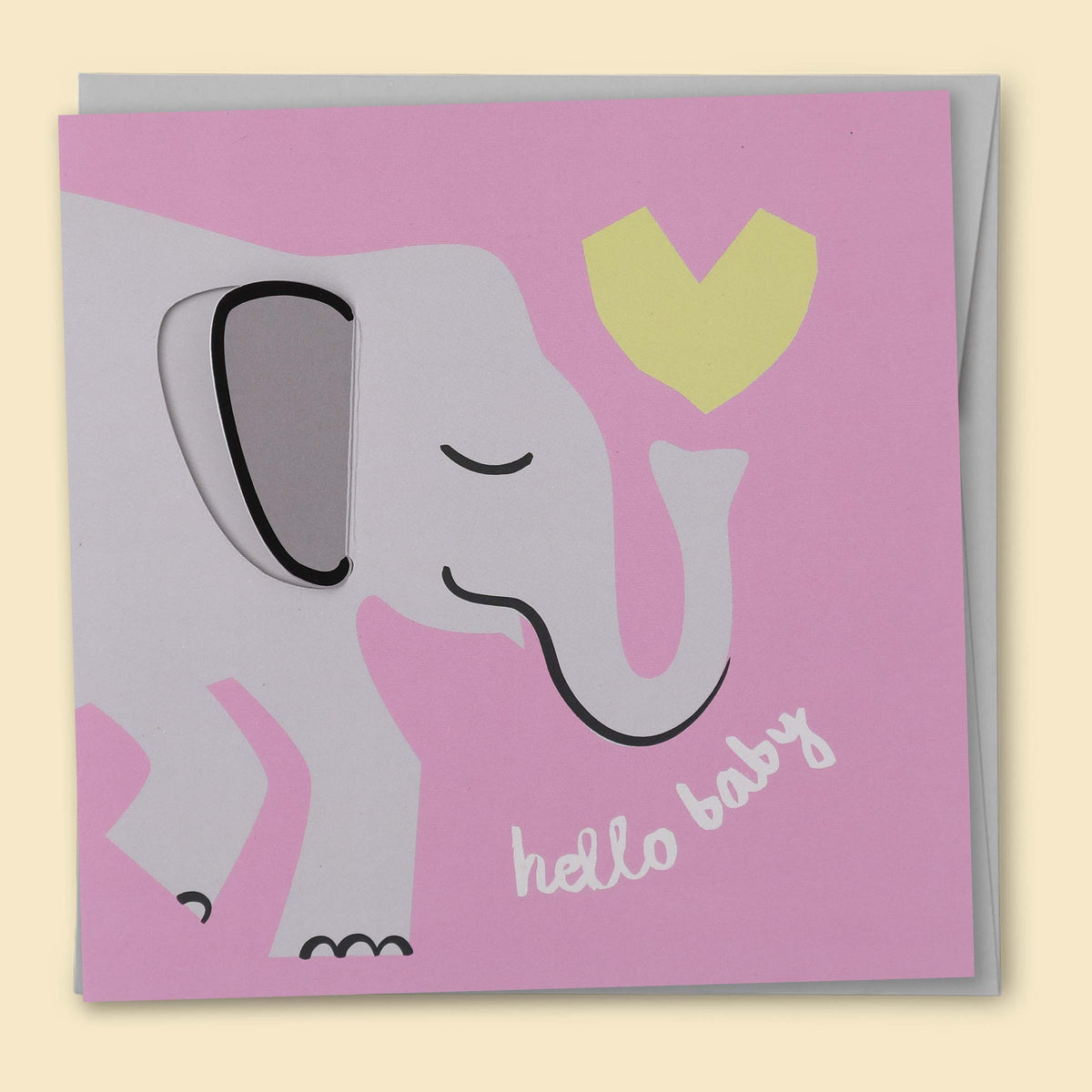 Hello Baby Card – Pink – Papernest Cards